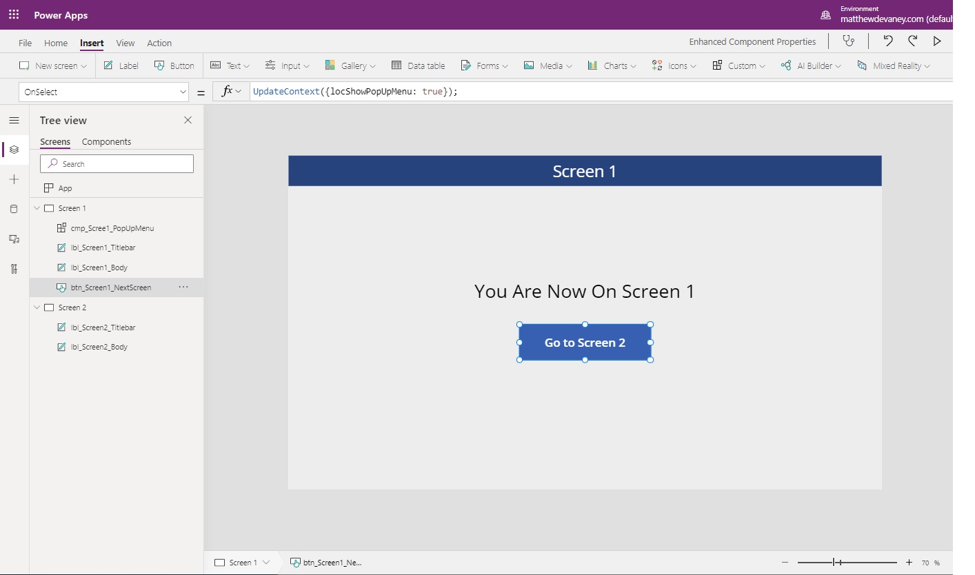 Power Apps Component With An OnSelect Property - Matthew Devaney